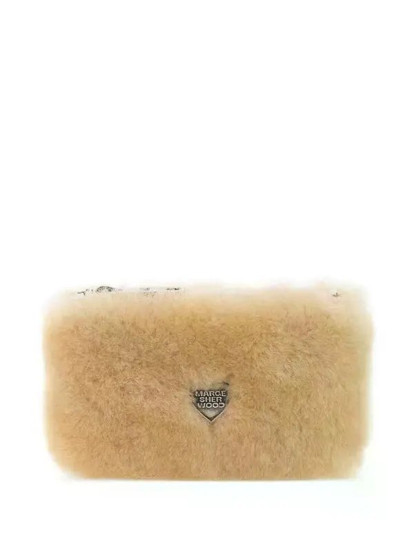MARGESHERWOOD Shearing Hear-zipper Wallet - Neutrals