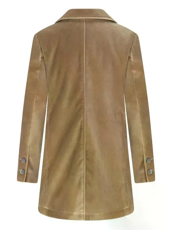CAMPLIN Double-breasted Velvet Coat