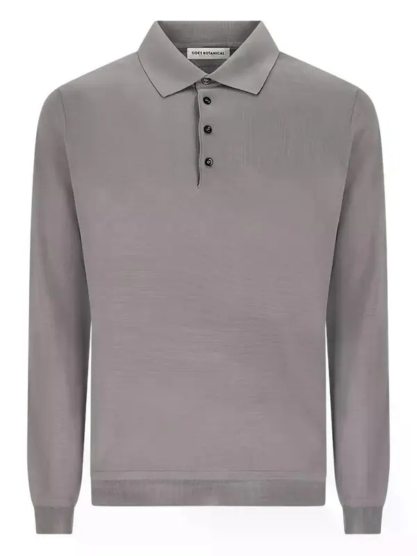GOES BOTANICAL Button Long-sleeve Polo Shirt