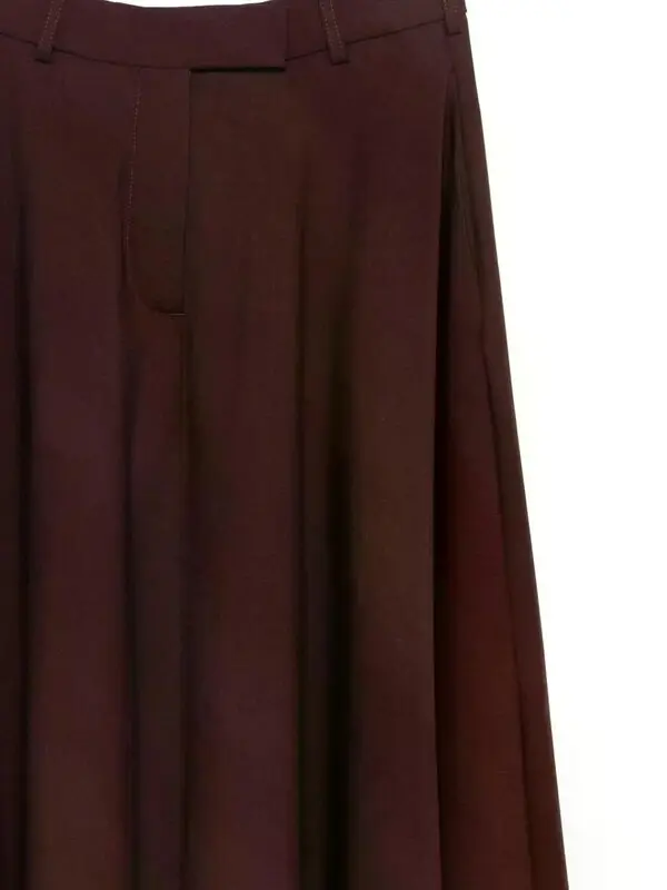 Officine Générale Pleated A-line Skirt