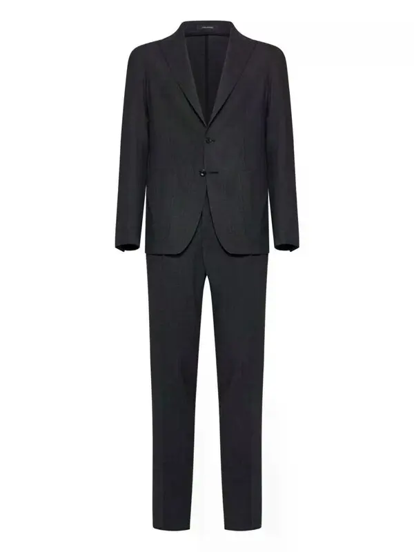 Tagliatore Peak-lapels Patch-pockets Suit - Grey