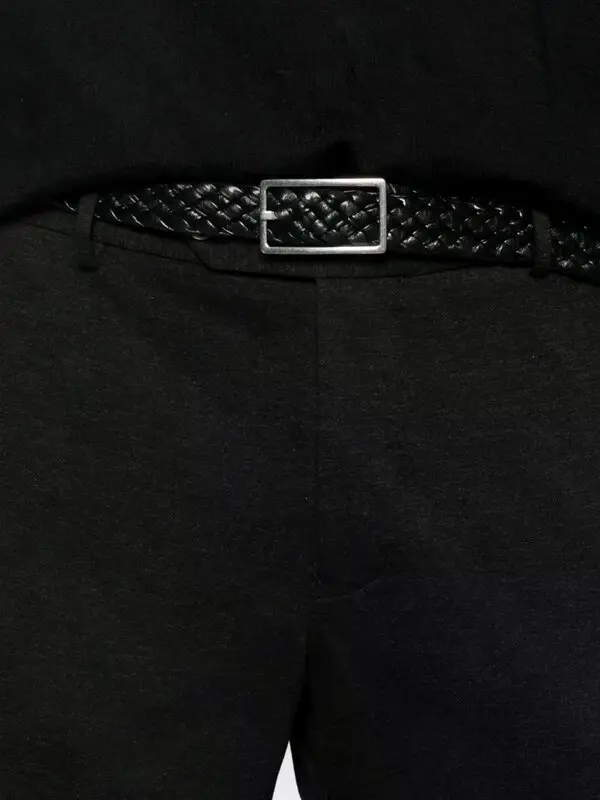 PT TORINO Tailored Straight Leg Trousers - Black