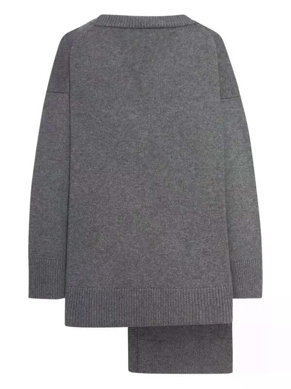 NICCOLO PASQUALETTI Asymmetric Cashmere Cardigan