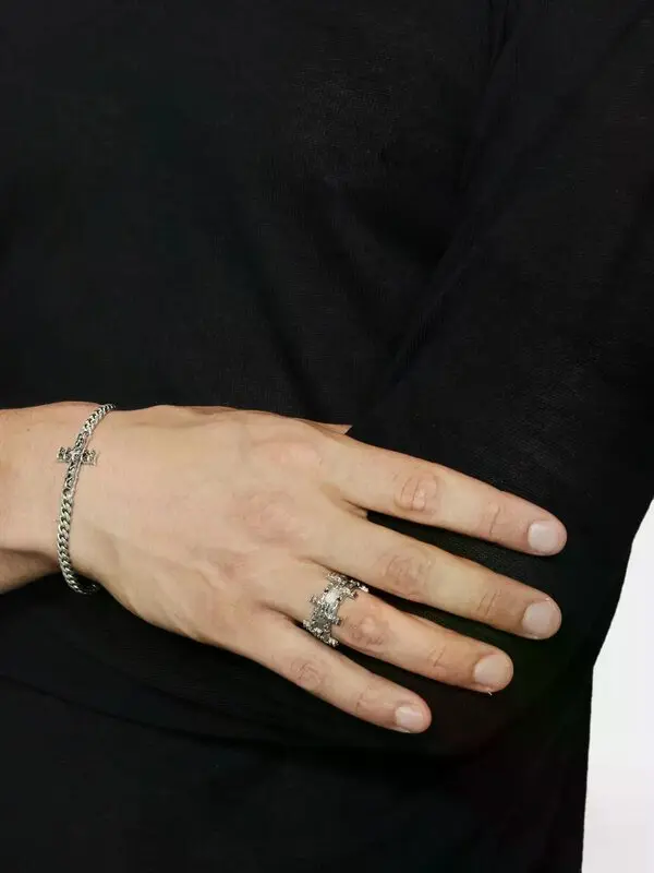 Emanuele Bicocchi Notre-dame Double-band Ring - Silver