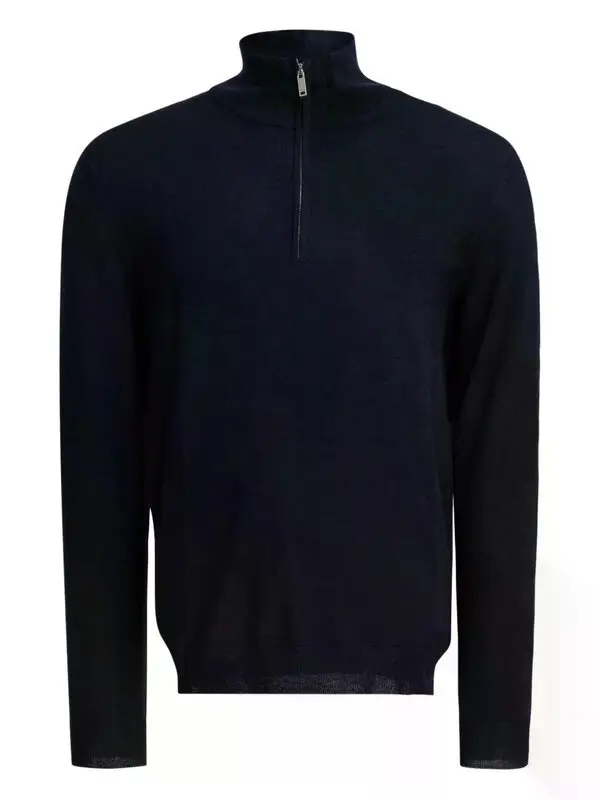ZANONE Zip-neck Long Sleeve Sweater