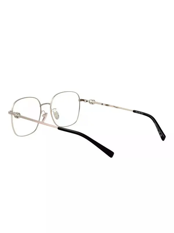 Gucci Square-frame Glasses - Silver