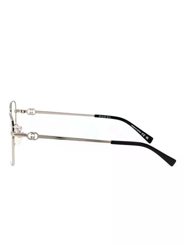 Gucci Square-frame Glasses - Silver