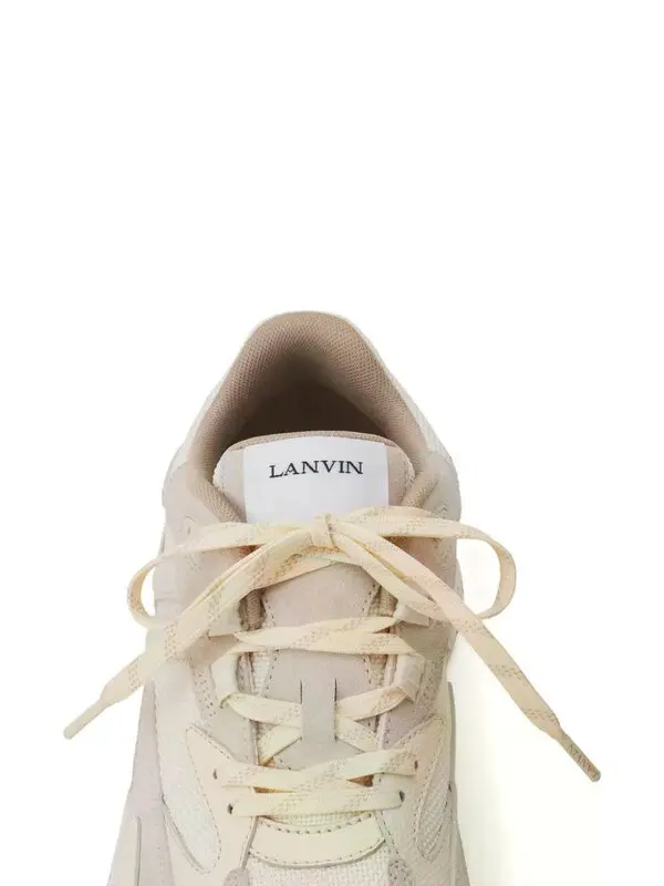 LANVIN Jla Panelled Lace-up Sneakers - Neutrals