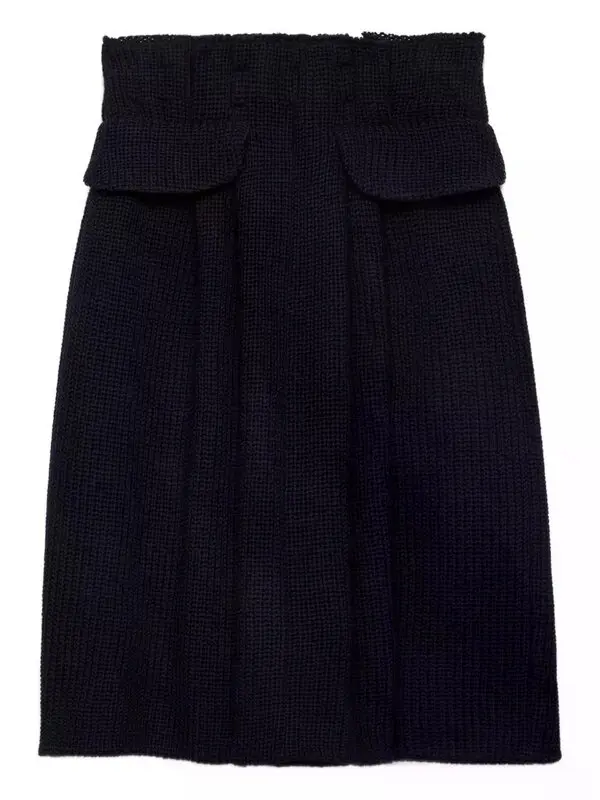 Prada Wool Midi Skirt