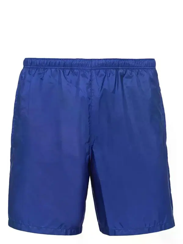 Prada Logo-print Swim Shorts - Blue
