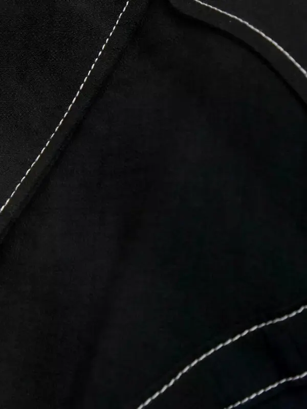 Dkny Contrast-stitch Cropped Jacket