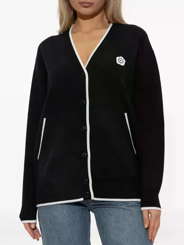 Kenzo Appliqué Trimmed Cardigan
