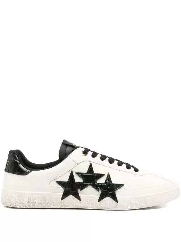 Amiri Star-motif Leather Low Top Sneakers