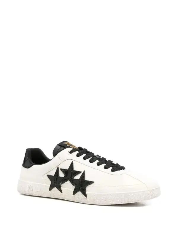 Amiri Star-motif Leather Low Top Sneakers