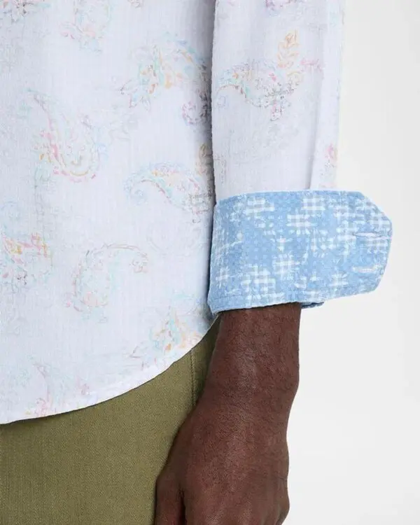 Robert Graham Apos;s Alibon Cotton Multicolor Paisley Sport Shirt