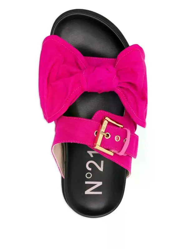 N°21 Fussbett Bow-detail Sandals - Pink