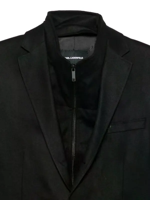 Karl Lagerfeld Single-breasted Blazer - Black