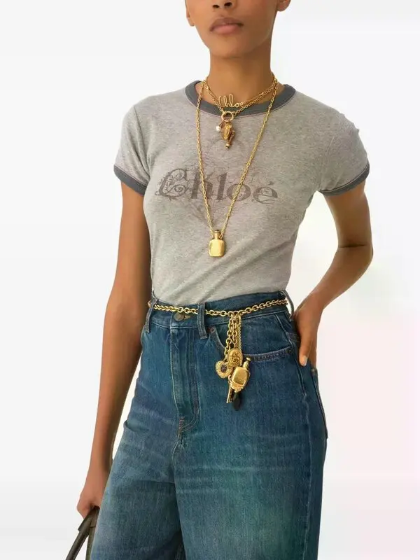 Chloé Logo Cotton T-shirt