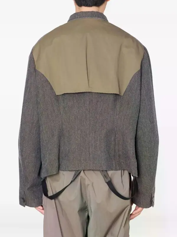 Kolor Herringbone Panelled Jacket