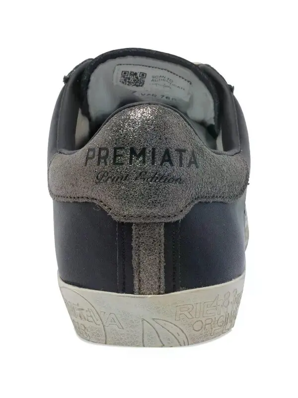 Premiata Logo-detail Round-toe Sneakers