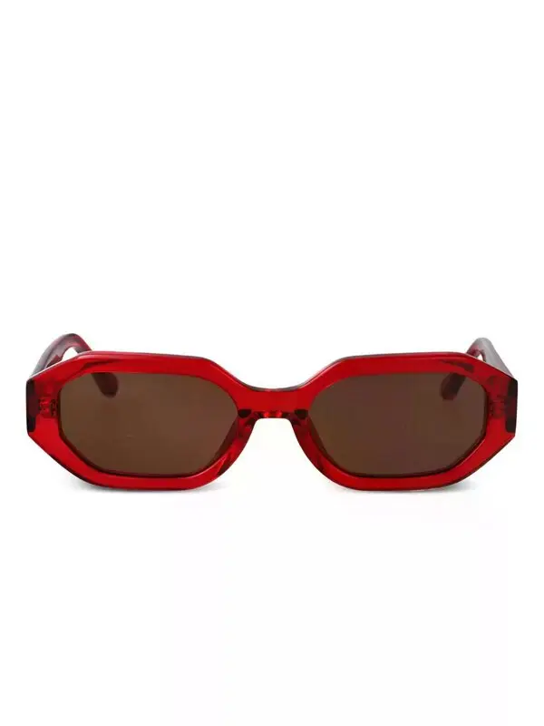 Attico X Linda Farrow Irene Sunglasses - Red