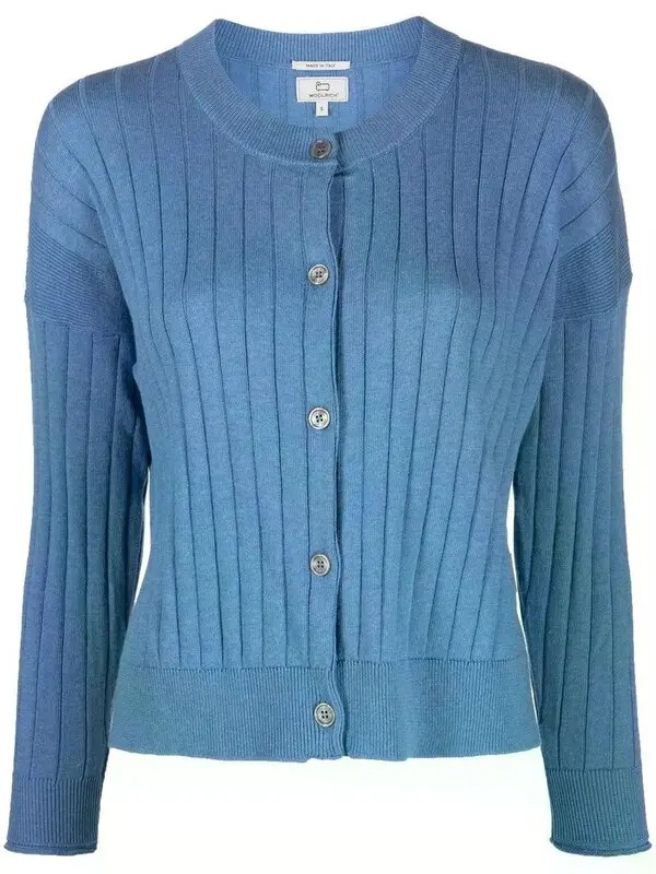 Woolrich Cotton Ribbed Cardigan
