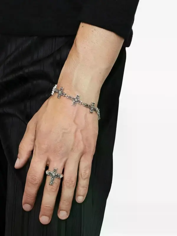Emanuele Bicocchi Notre-dame Cross Bracelet