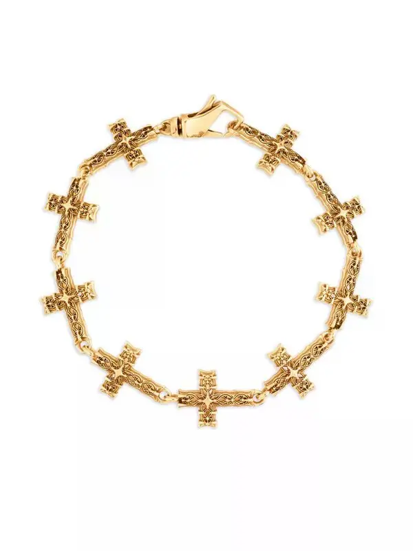 Emanuele Bicocchi Notre-dame Cross Bracelet - Gold