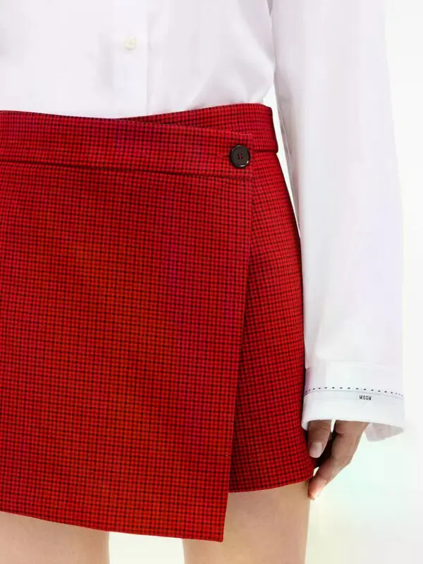 MSGM Button-fastening Wrap Shorts