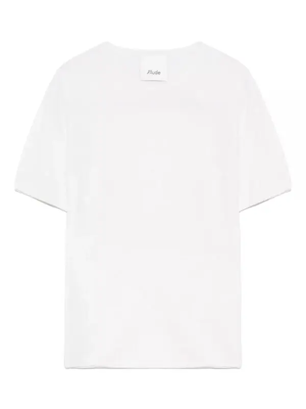 ALLUDE Crew-neck T-shirt