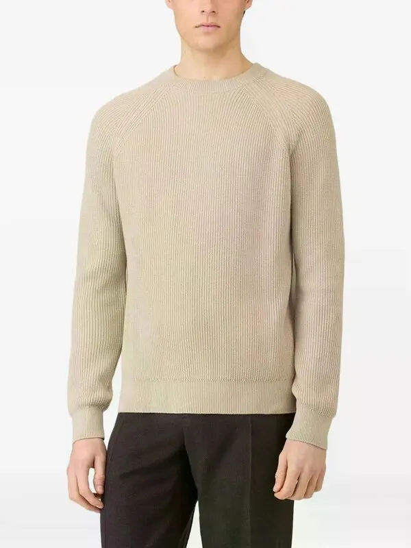 Sunspel Ribbed-knit Cotton Jumper