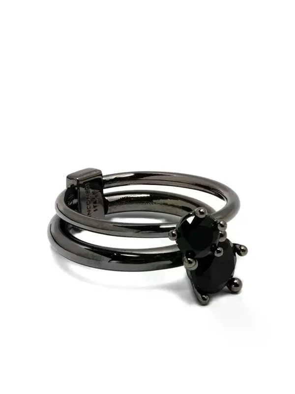 PANCONESI Layered Ring - Black