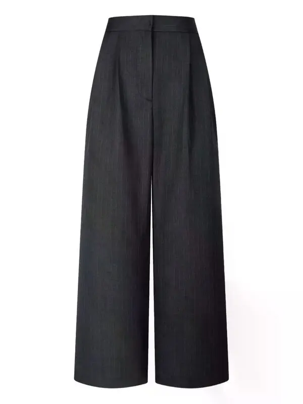 STUDIO TOMBOY Pinstriped Wide-leg Trousers