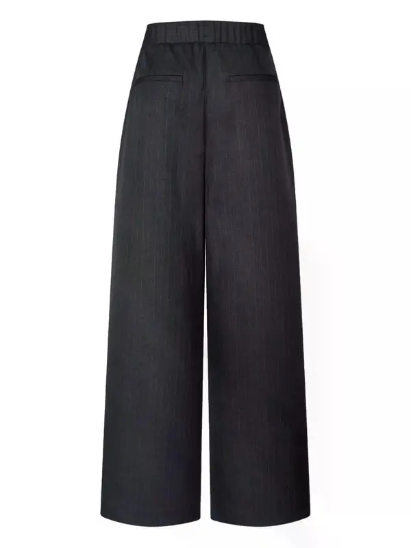 STUDIO TOMBOY Pinstriped Wide-leg Trousers