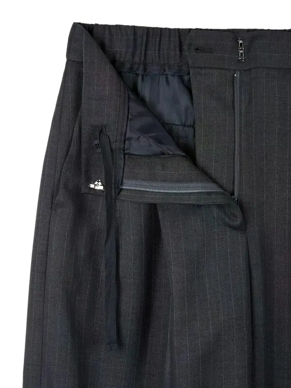 STUDIO TOMBOY Pinstriped Wide-leg Trousers