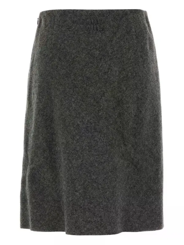 Miu Miu Shetland Wool Pencil Skirt