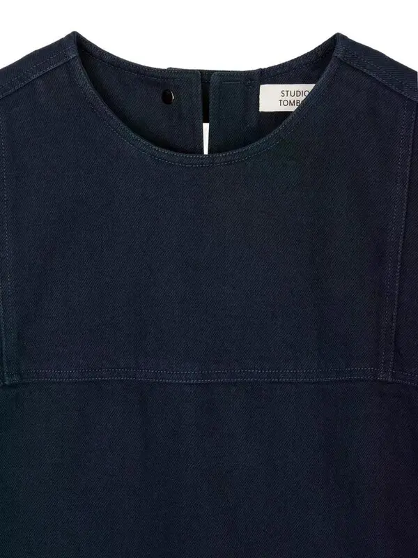 STUDIO TOMBOY Twill Tunic Dress - Blue