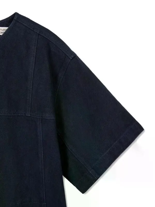 STUDIO TOMBOY Twill Tunic Dress - Blue