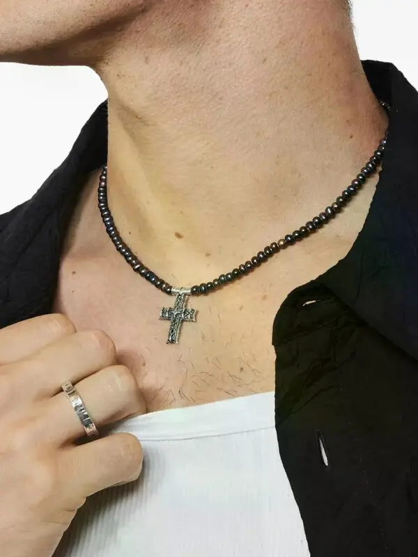 Emanuele Bicocchi Notre-dame Cross-pendant Necklace