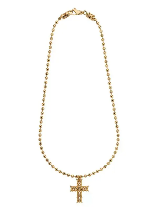 Emanuele Bicocchi Notre-dame Cross Necklace - Gold