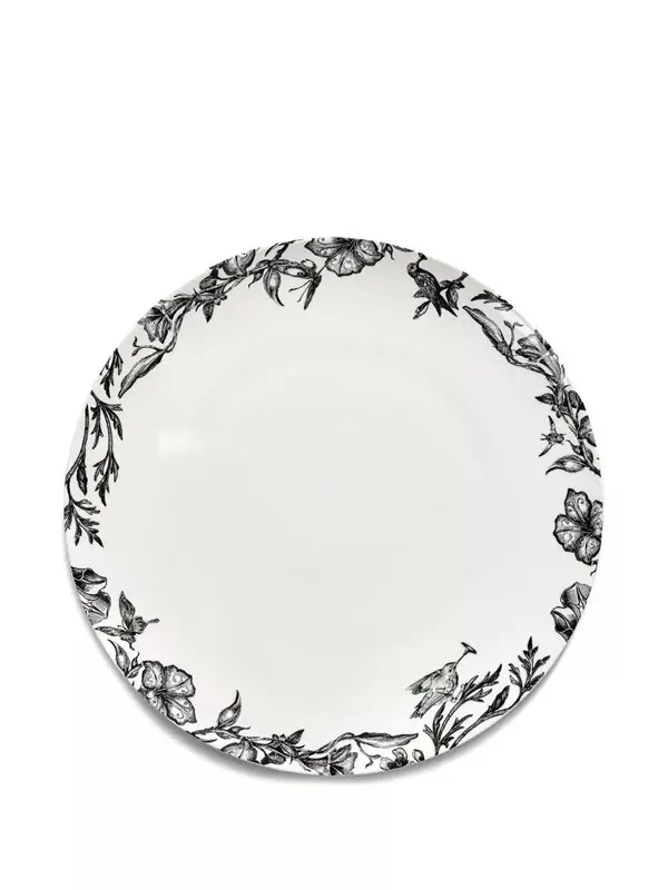 SERAX X Tomorrowland Floral-motif Plate - White