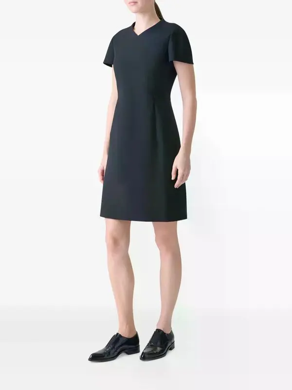 Akris V-neck Mini Dress