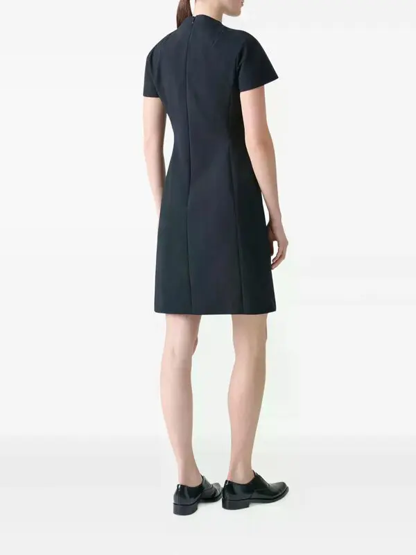 Akris V-neck Mini Dress