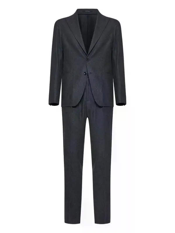 Tagliatore Peak-lapels Drawstring Suit