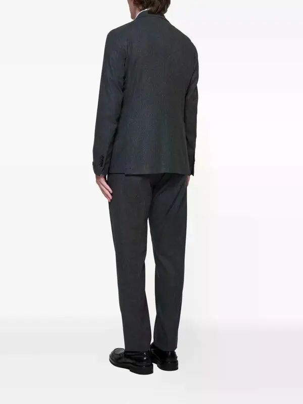 Tagliatore Peak-lapels Drawstring Suit