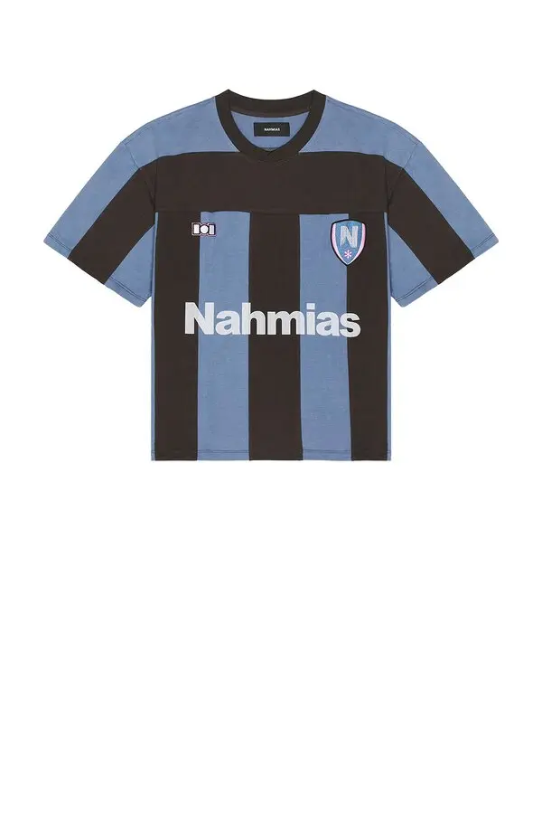 NAHMIAS Soccer Jersey - Blue Ocean Stripe