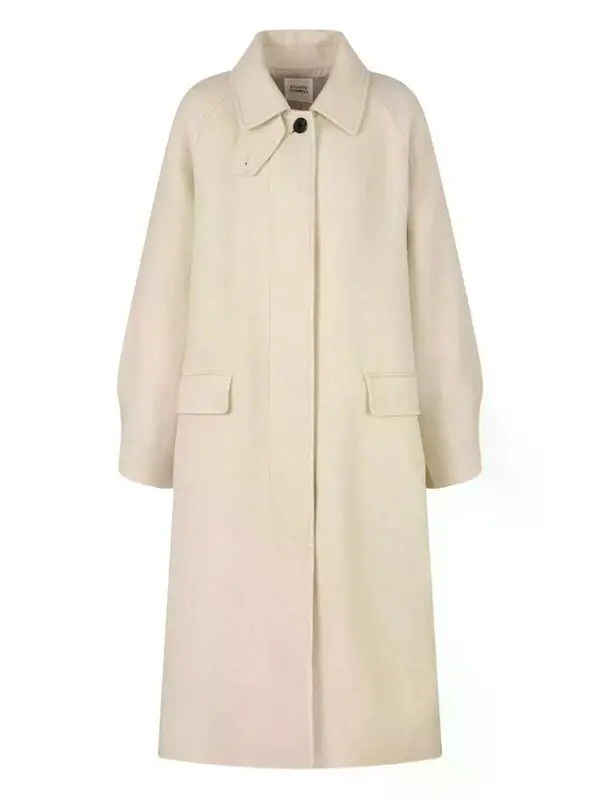 STUDIO TOMBOY Balmacaan Single-breasted Coat - Neutrals