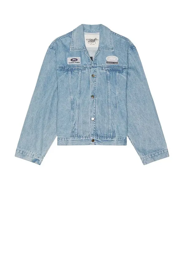 SIEGELMAN STABLE X Ford Patched Denim Jacket
