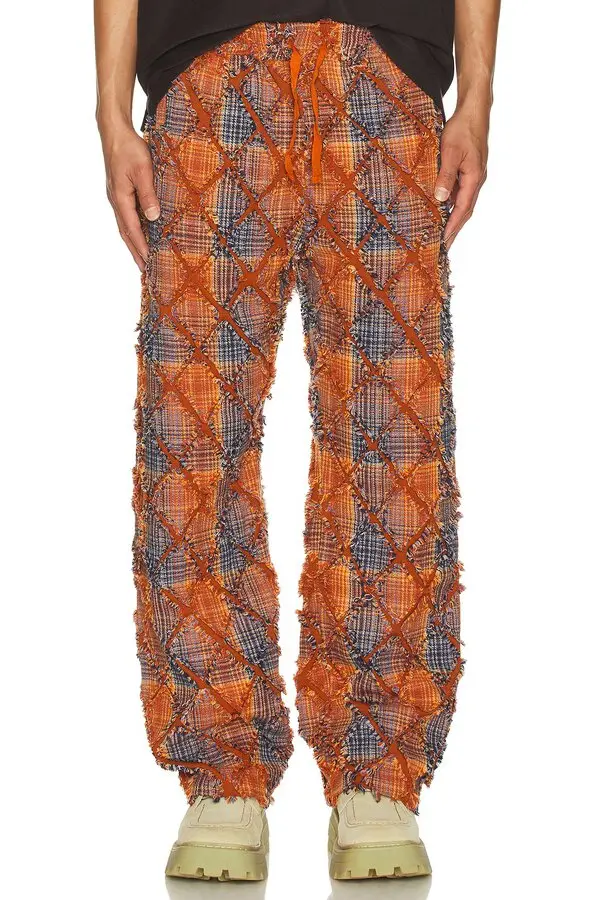 PLEASURES Mystic Flannel Pants - Orange
