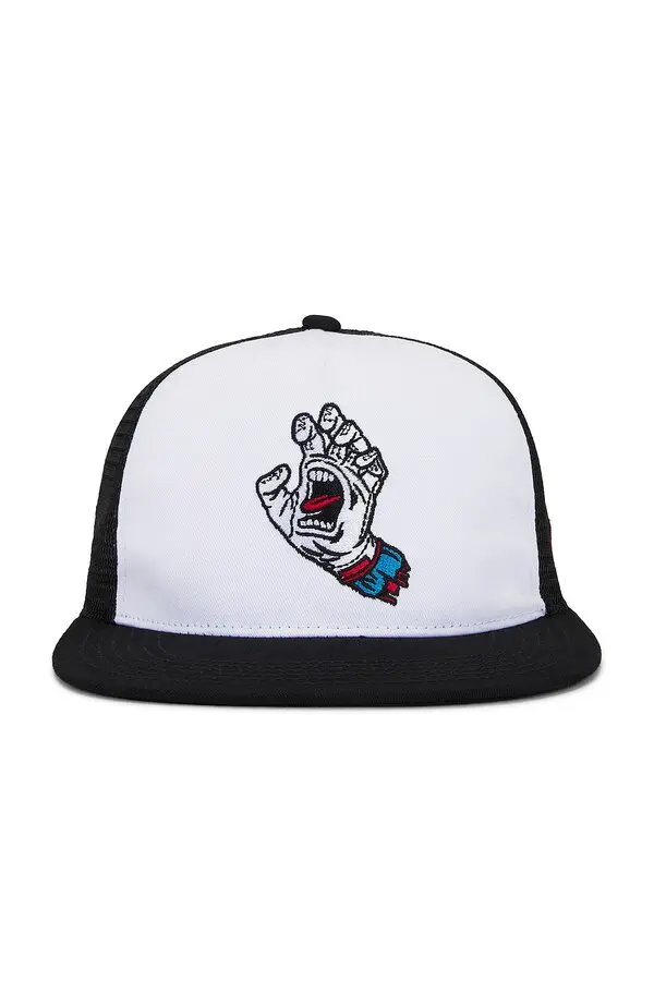 MALBON X Santa Cruz Trucker Hat - White & Black